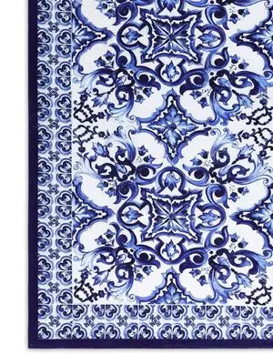 Dolce & Gabbana Majolica-print Terrycloth Beach Towel