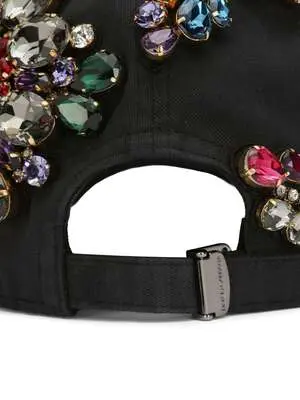 Dolce & Gabbana Dg-logo Rhinestone-embellished Baseball Cap