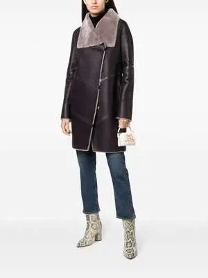 LISKA Off-centre Fastening Coat