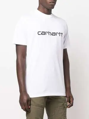 Carhartt Work In Progress Logo Print T-shirt - White
