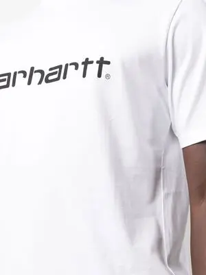 Carhartt Work In Progress Logo Print T-shirt - White