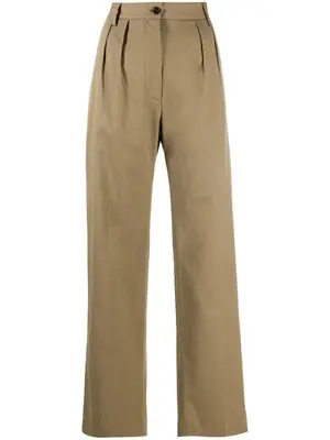 Aspesi Wide-leg Trousers - Brown