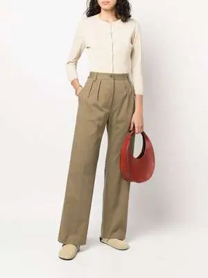 Aspesi Wide-leg Trousers - Brown