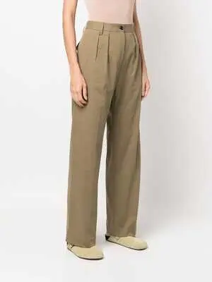 Aspesi Wide-leg Trousers - Brown