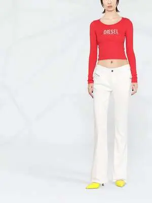 DIESEL 1969 D-ebbey 09d63 Bootcut Jeans - White