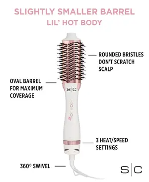 STYLECRAFT Lil' Hot Body Blowout Brush /rose