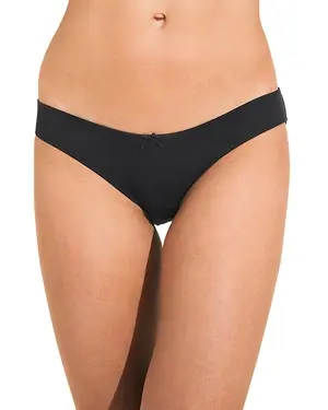 Eberjey Pima Stretch Cotton Bikini - Black