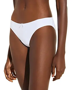 Eberjey Pima Stretch Cotton Bikini White