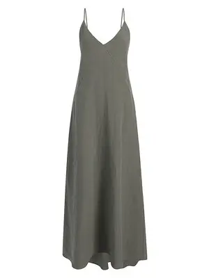 Another Tomorrow Women's Seamed Slip Dress - Fern  - Fern