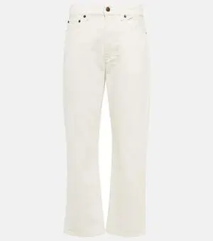 THE ROW Lesley Mid-rise Straight Jeans In Panna - White