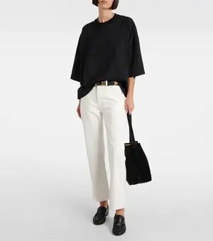 THE ROW Lesley Mid-rise Straight Jeans In Panna