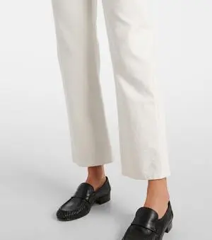 THE ROW Lesley Mid-rise Straight Jeans In Panna