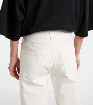 THE ROW Lesley Mid-rise Straight Jeans In Panna