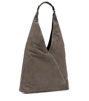 Brunello Cucinelli Embellished Suede Shoulder Bag
