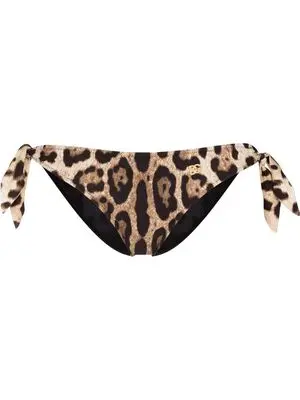Dolce & Gabbana Dolce & Gabbana Leopard-Print Bikini Bottom Neutrals