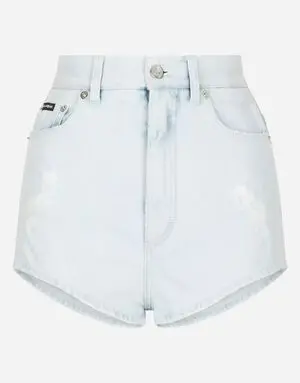 Dolce & Gabbana Light Blue Denim Shorts