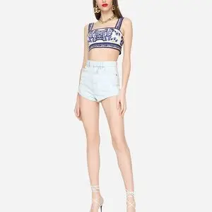 Dolce & Gabbana Light Blue Denim Shorts