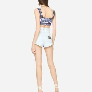 Dolce & Gabbana Light Blue Denim Shorts