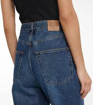 TOTEME High-rise Tapered Jeans - Blue