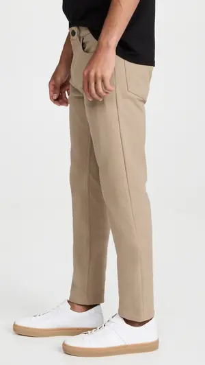 Theory Raffi Neoteric Twill Straight Pants - Bark