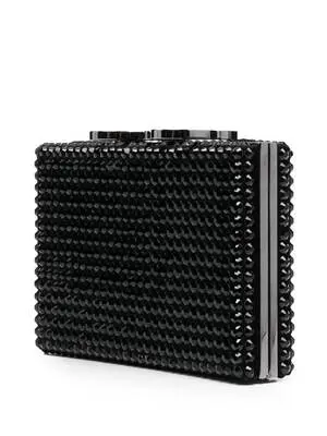 Philipp Plein Crystal-studded Snap Clutch