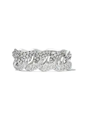 Shay 18k White Gold Diamond Link Ring
