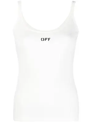 Off-White Logo-print Tank Top - White