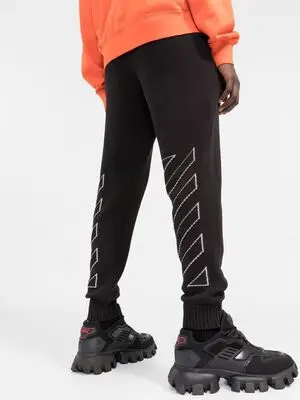 Off-White Diagonals Logo-embroidered Track Pants