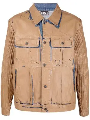 DIESEL® Panelled Denim Jacket