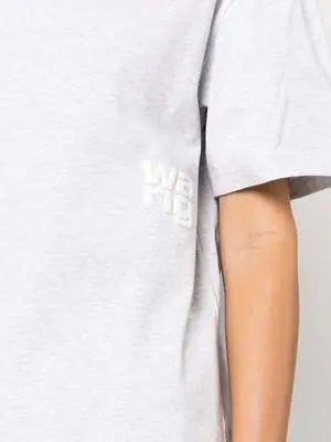 Alexander Wang Logo-print Cotton T-shirt - Grey