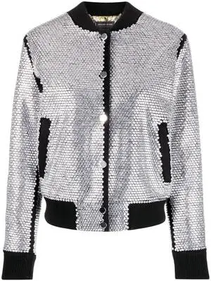 Philipp Plein Crystal-embellished Bomber Jacket