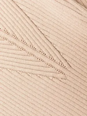 Philipp Plein Rib-knit Midi Dress - Neutrals