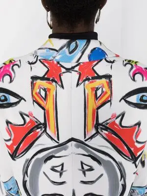 Philipp Plein Agnelli Graffiti-print Coat