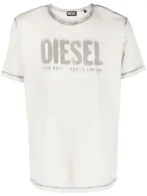 DIESEL® T-diegor-e6 Logo-print T-shirt - Grey