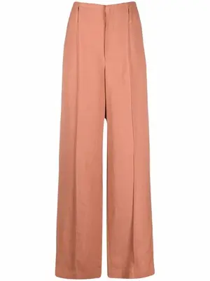Brunello Cucinelli Chain Trim Wide-leg Trousers