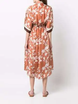 Brunello Cucinelli Floral-print Shirt Dress