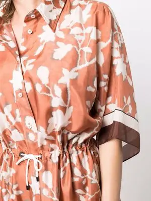 Brunello Cucinelli Floral-print Shirt Dress