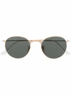 Ray-ban Round Frame Sunglasses - Gold