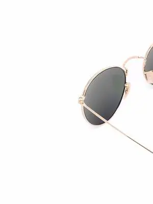 Ray-ban Round Frame Sunglasses - Gold