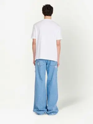 Balmain Embroidered Logo T-shirt