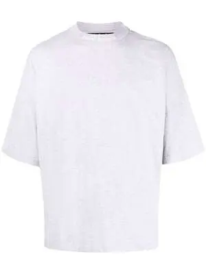 Palm Angels Logo-print Cotton T-shirt - Grey