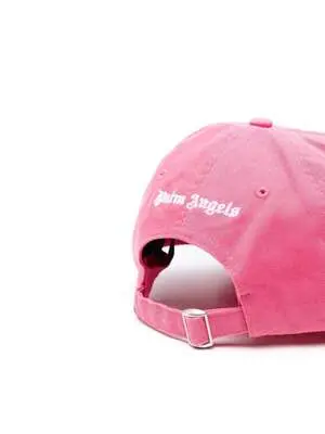 Palm Angels Logo-embroidered Cap - Pink