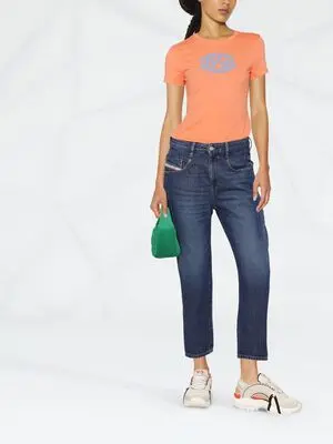 DIESEL® Fayza Cropped Boyfriend Jeans