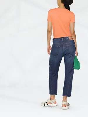 DIESEL® Fayza Cropped Boyfriend Jeans