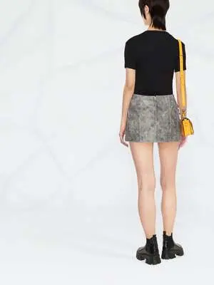 Off-White Logo-print Ribbed T-shirt - Black