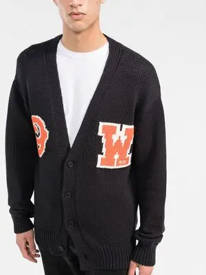 Off-White Logo-intarsia Cardigan