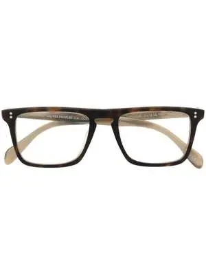 Oliver Spencer Bernardo Square-frame Eyeglasses - Brown