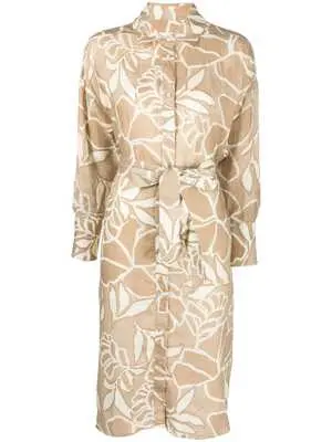 XACUS Graphic-print Asymmetric Dress