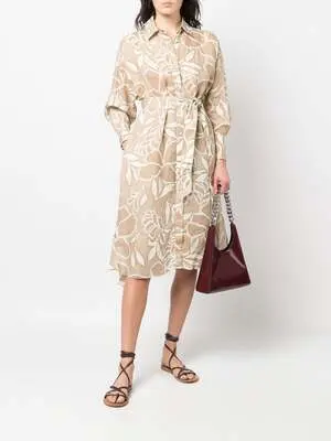 XACUS Graphic-print Asymmetric Dress