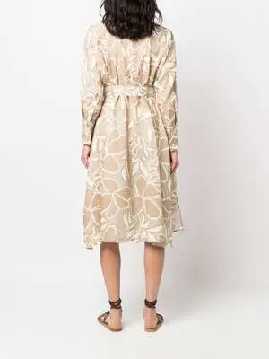 XACUS Graphic-print Asymmetric Dress